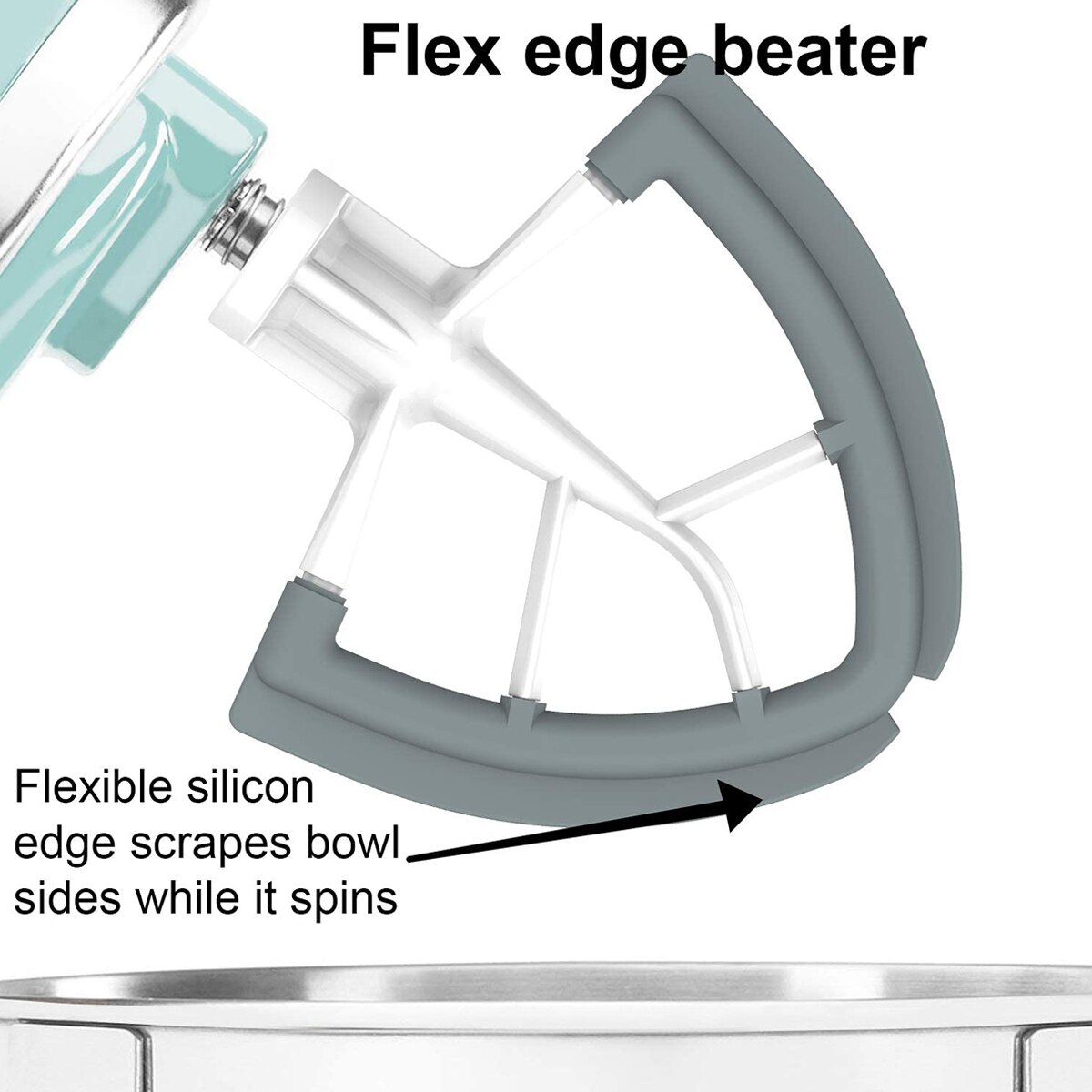 Flex Edge Klopper Met Schraper Kitchen Aid Mixer A... – Grandado