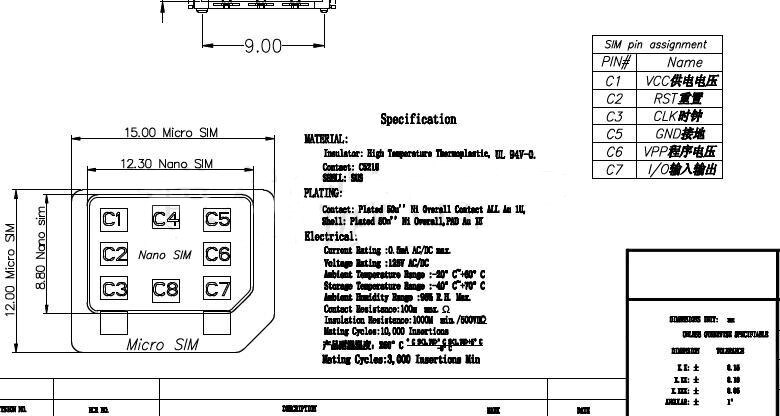 10PCS Nano-SIM card holder Plug Type 6PIN mini sim... – Grandado