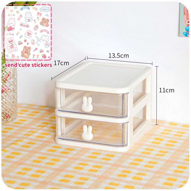 Kawaii Stationery Drawer Storage Boxes Desktop Stu... – Vicedeal