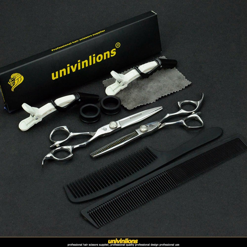 Univinlions 6 "professionele haar schaar kit kappe... – Grandado