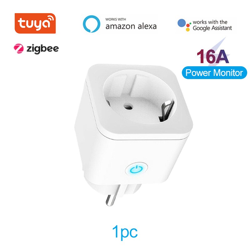 Tuya ZigBee Smart Plug EU Power Monitor Timing Fun... – Vicedeal