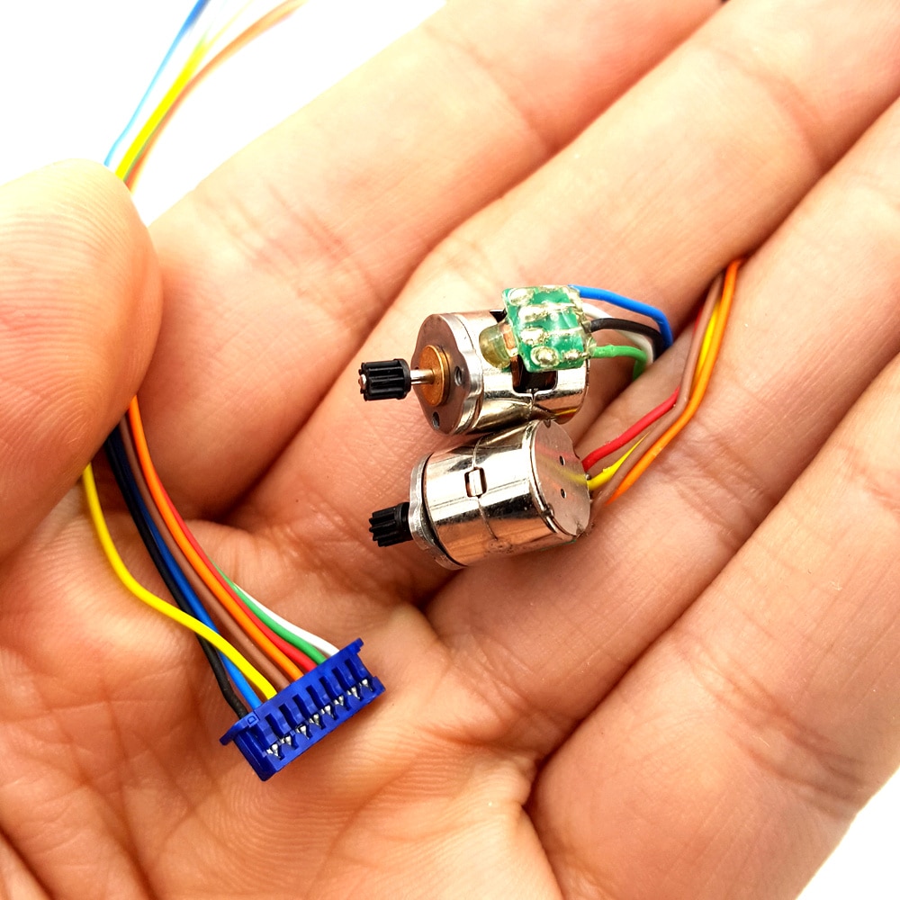 2 teil/los Micro Stepper Motor 8mm 2-phase 4-draht... – Vicedeal