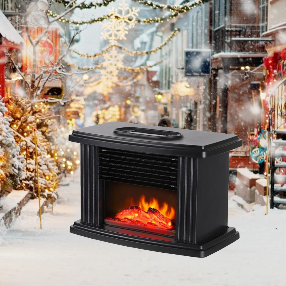 Mini chimenea eléctrica portátil de sobremesa, cal... – Grandado