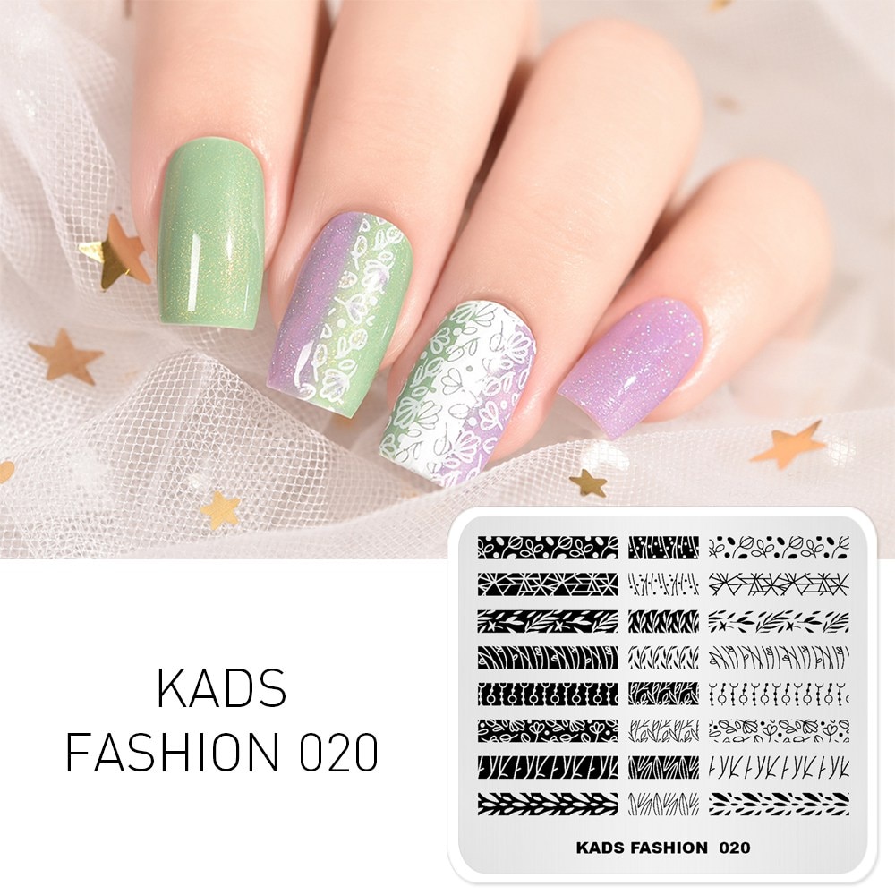 KADS Nail Stamping Plate 020 Beauty Nail Art Stamp... – Grandado