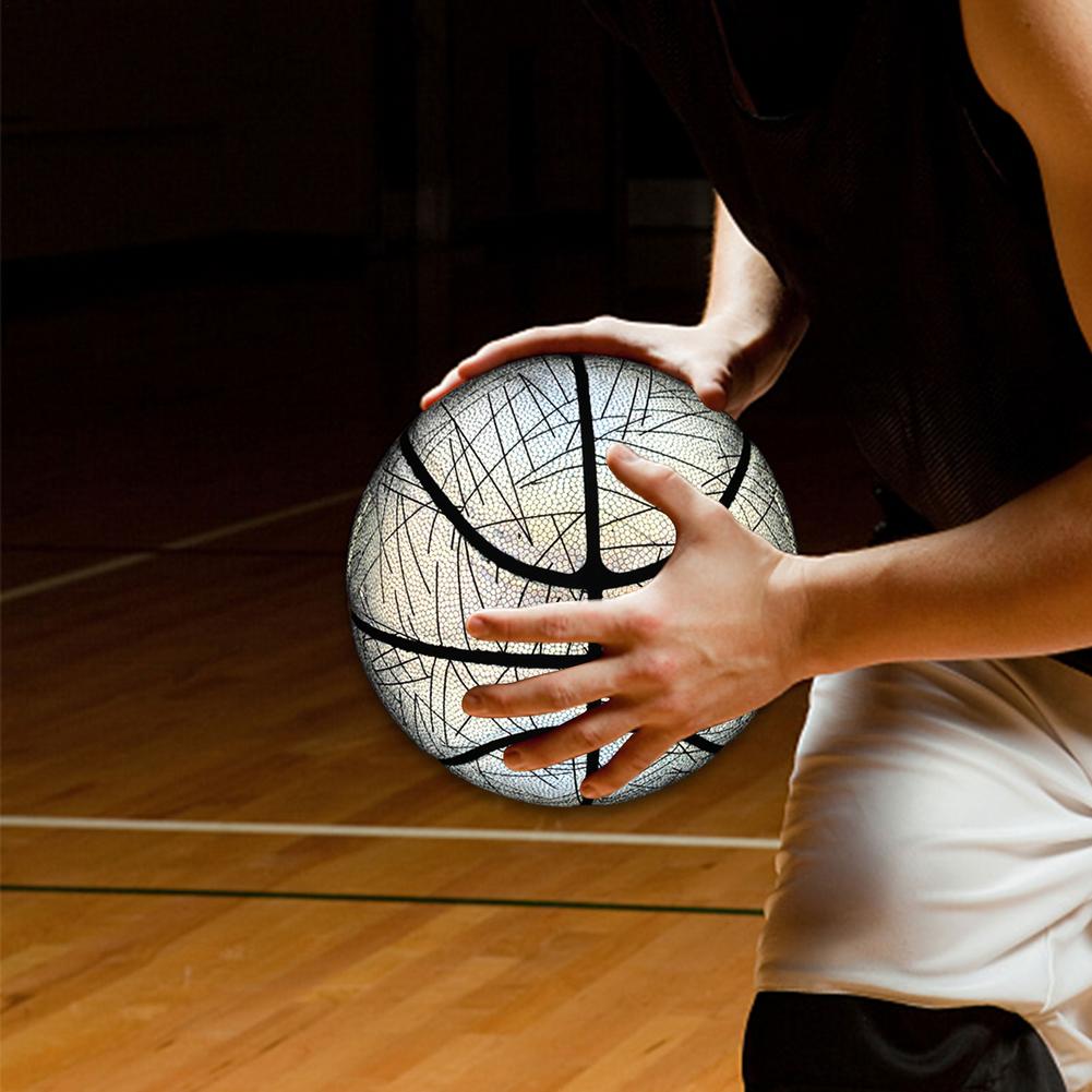Size 7 Reflective Basketball - Night Luminous Holo... – Vicedeal