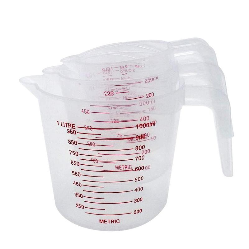 1pc 250/500/1000ML Plastic Measuring Cup Jug Kitch... – Vicedeal