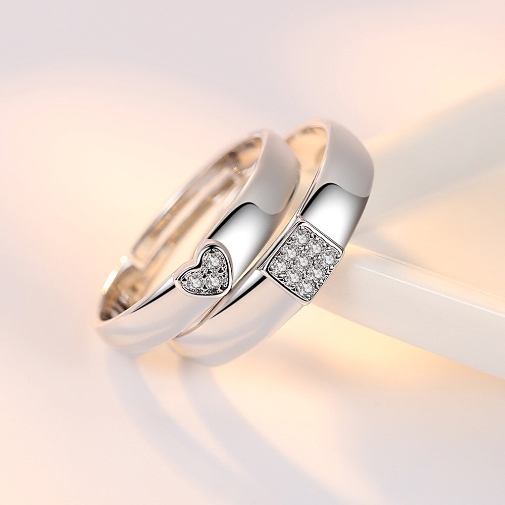 NEHZY S925 Stempel silber neue schmuck paar Ring e... – Grandado