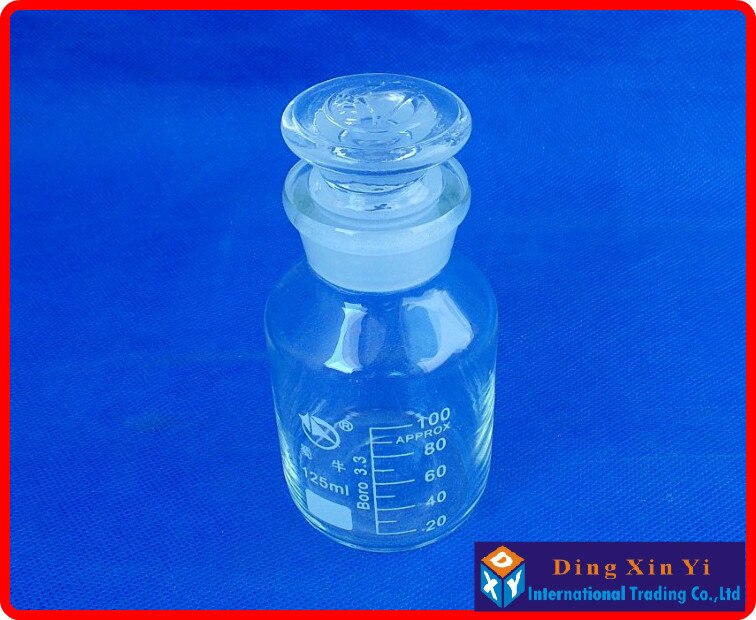 (2 pieces/lot)125ml Glass reagent bottle with grou... – Vicedeal