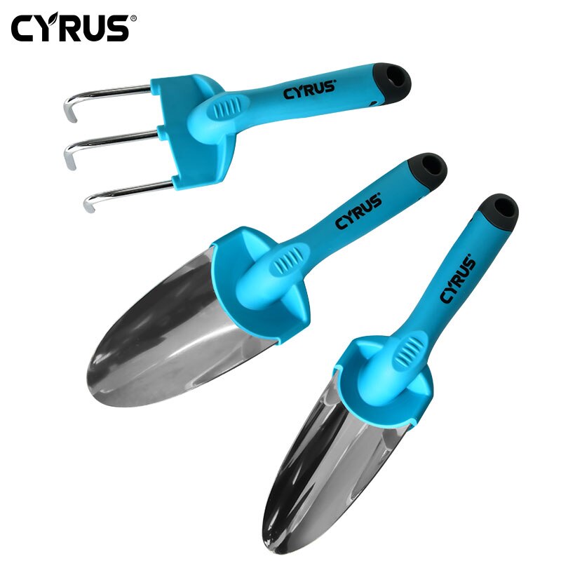 3Pcs Garden Tools Set Carbon Steel Electroplate Su... – Grandado