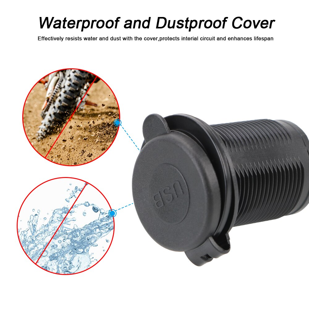 LEEPEE 12-24V Waterproof Outlet Adapter Power Sock... – Grandado