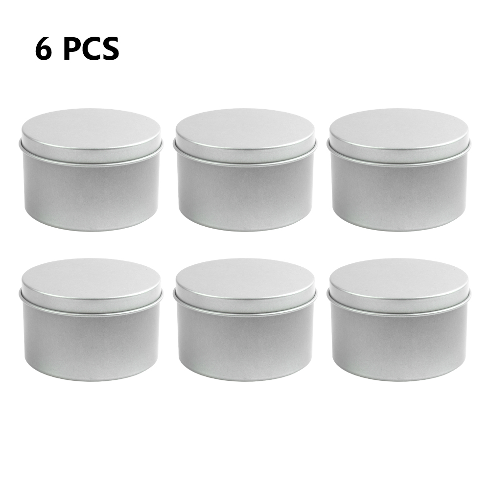 6Pcs Candle Making Tins 104ml Empty Storage Jars W... – Grandado