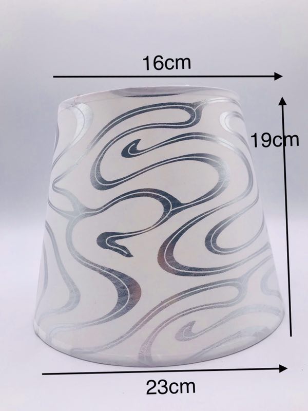 E27 25cm Art Deco Lamp shades for table lamps gray... – Grandado