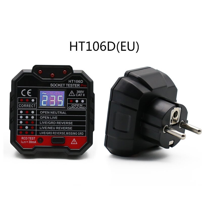 EU US UK Digital Display Plug Socket Tester Neutra... – Grandado
