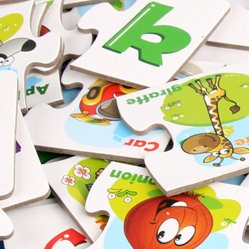 26 Uppercase ABC Cardboard Letter Matching Puzzle ... – Vicedeal