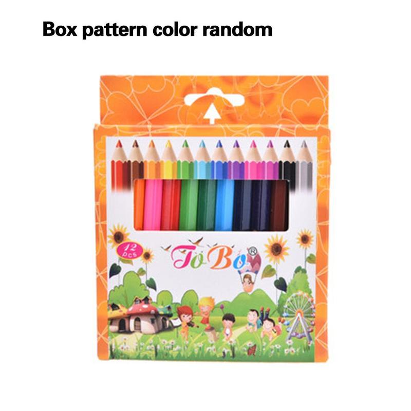 12 colori/Set matite colorate in legno naturale pe... – Grandado