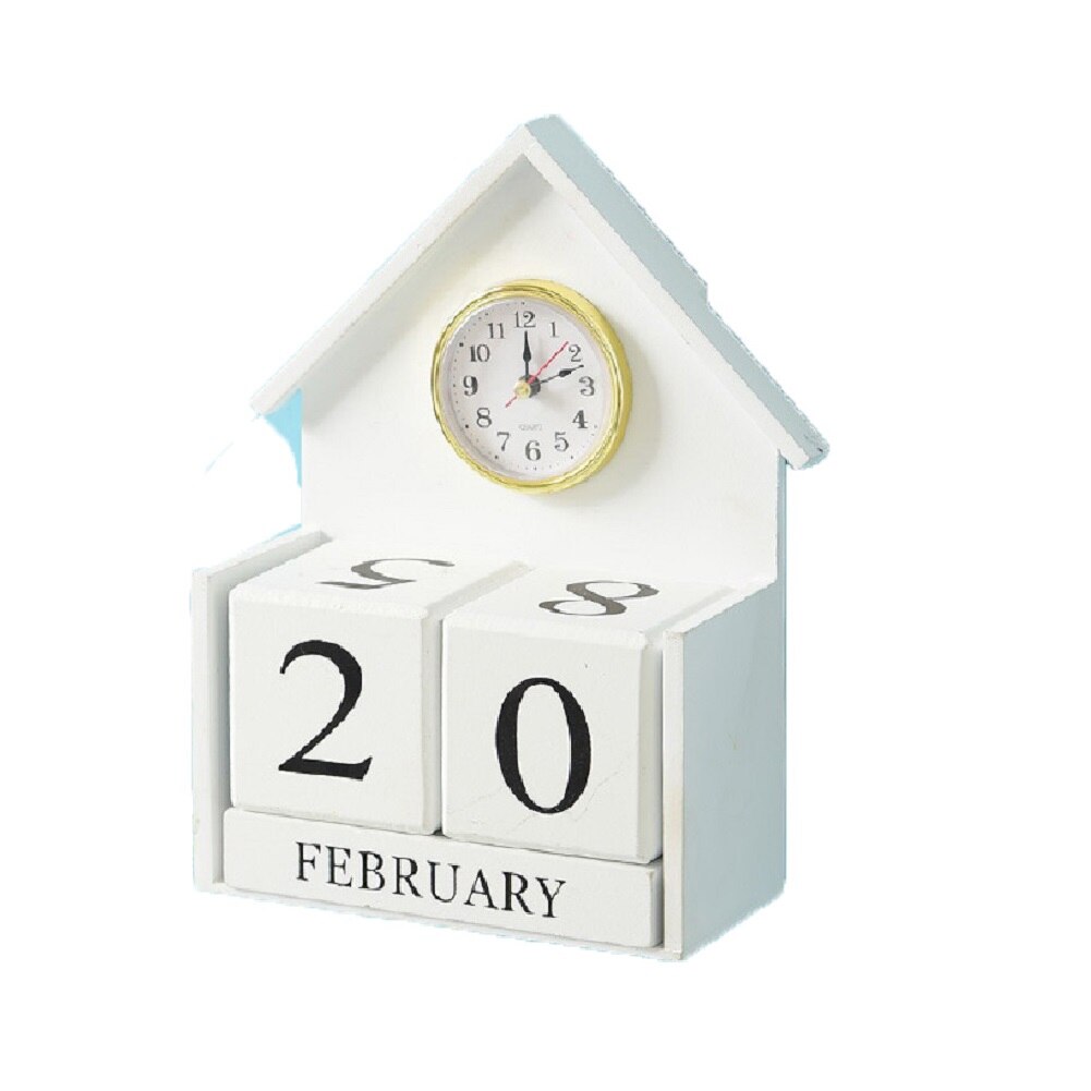 6.1X3.9X2.9 Inches Houten Bureau Blokken Kalender-... – Vicedeal