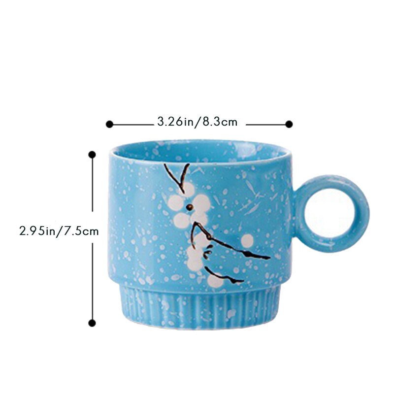 ! Ceramic Coffee Mugs Set Of 4,Stackable Coffee Cu... – Grandado