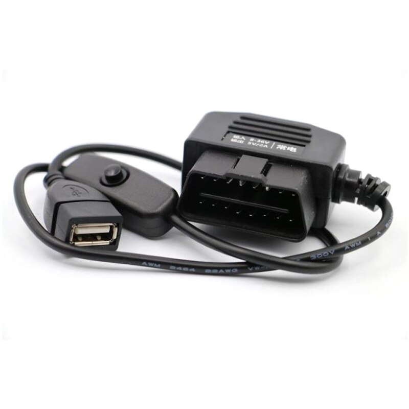 0.5M 16-Pin OBD2 Male Plug to Mini USB Driving rec... – Grandado