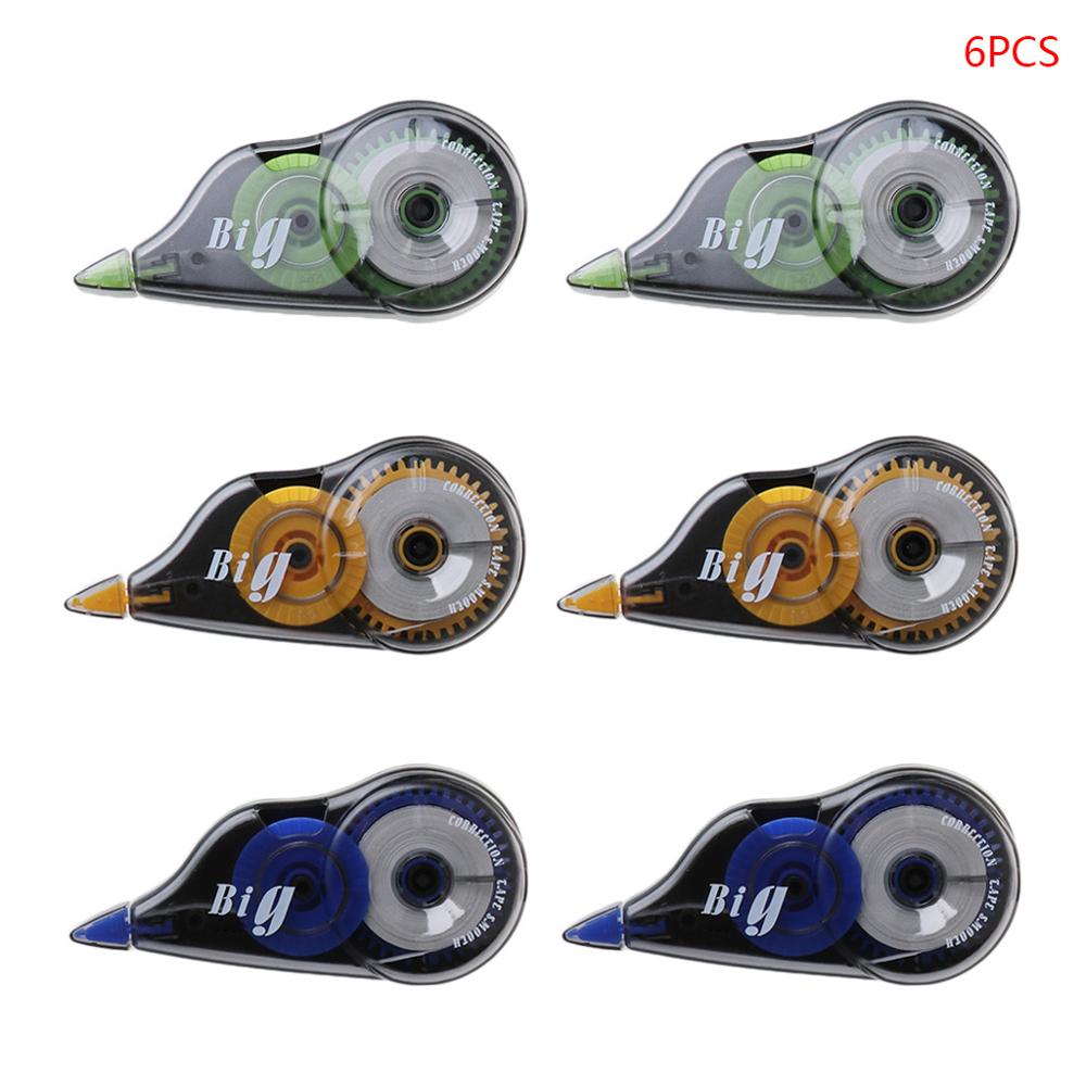 6 stuks/set praktische correctietape roller 12m la... – Grandado