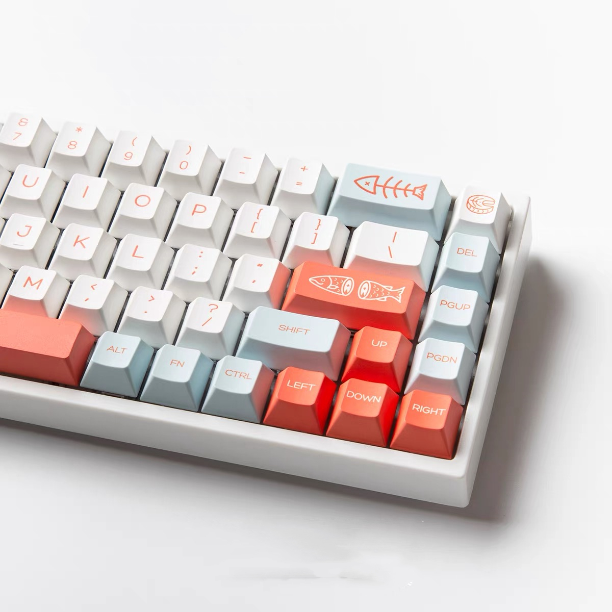 141 Toetsen/Set Gmk Zalm Keycaps Pbt Dye Subbed Ke... – Grandado
