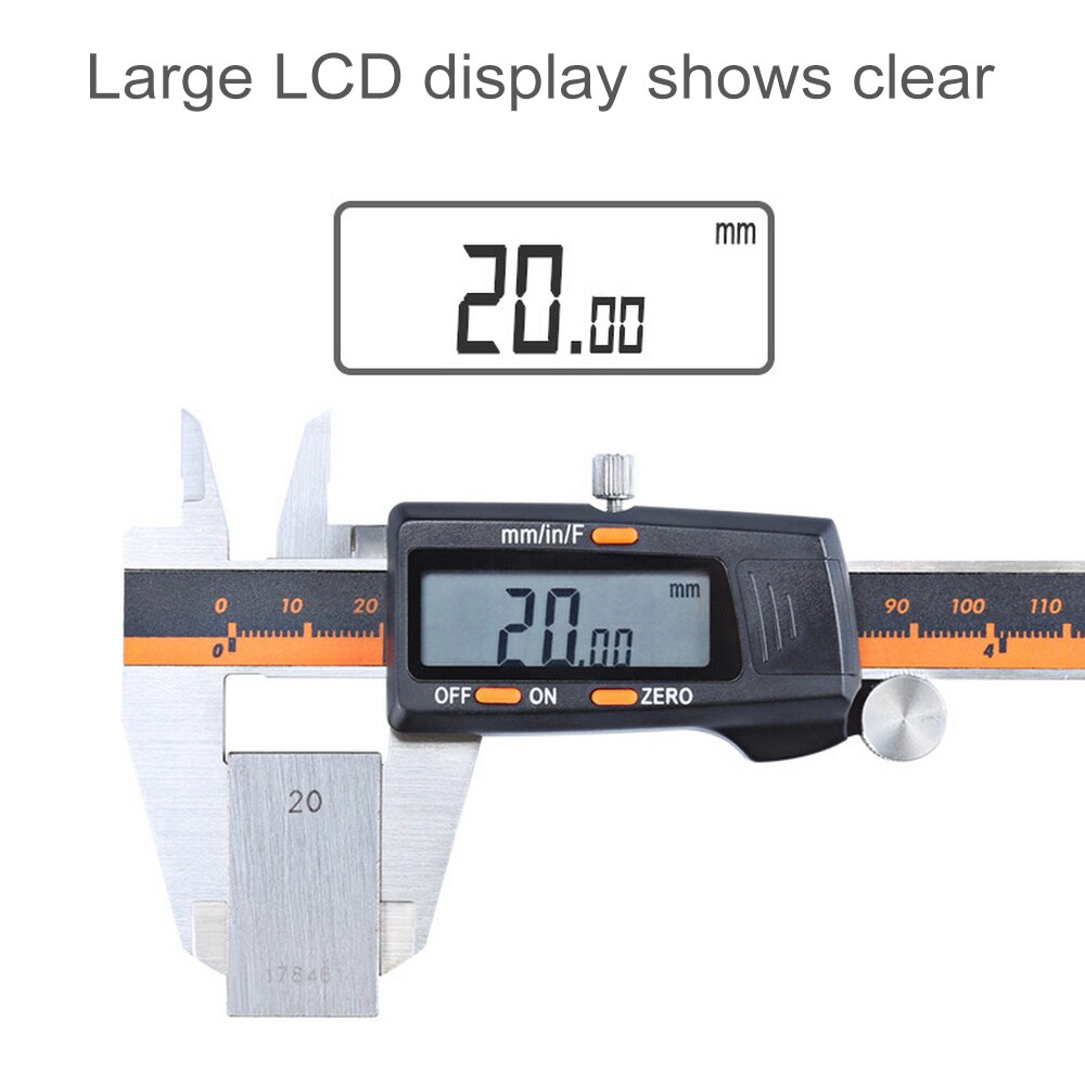 Stainless Steel Digital Display Caliper 150mm Frac... – Vicedeal