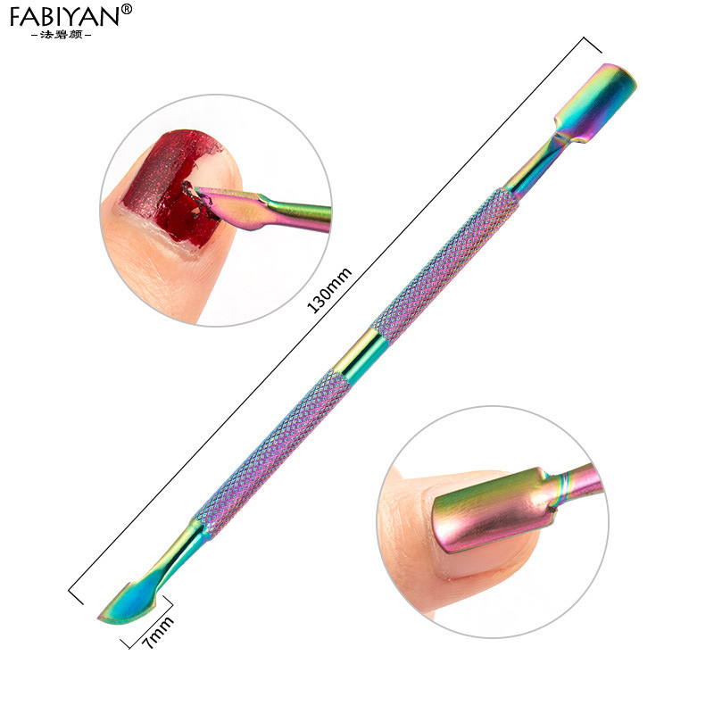 1PC Double-ended Stainless Steel Repousse Cuticle ... – Vicedeal