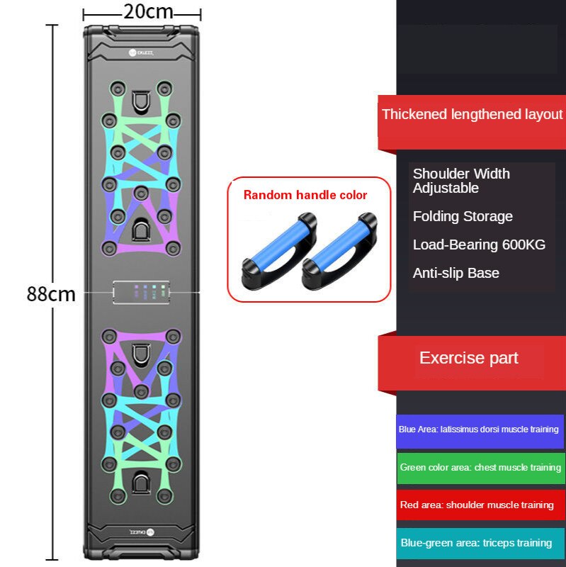 Push Up Training Board Bracket Men's Multi-functio... – Vicedeal