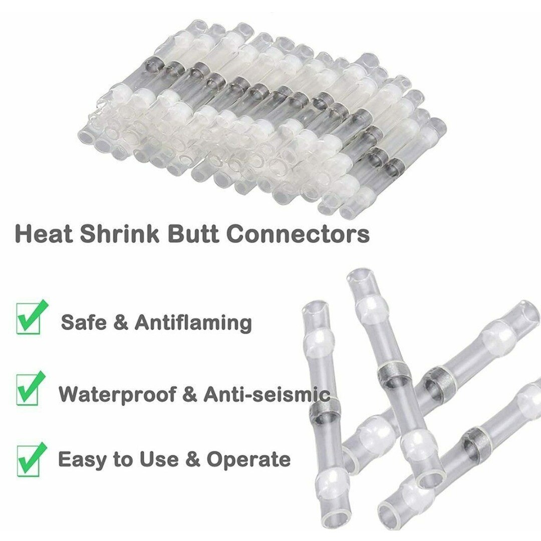 50Pcs Solder Seal Mouw Heat Shrink Butt Wire Conne... – Vicedeal
