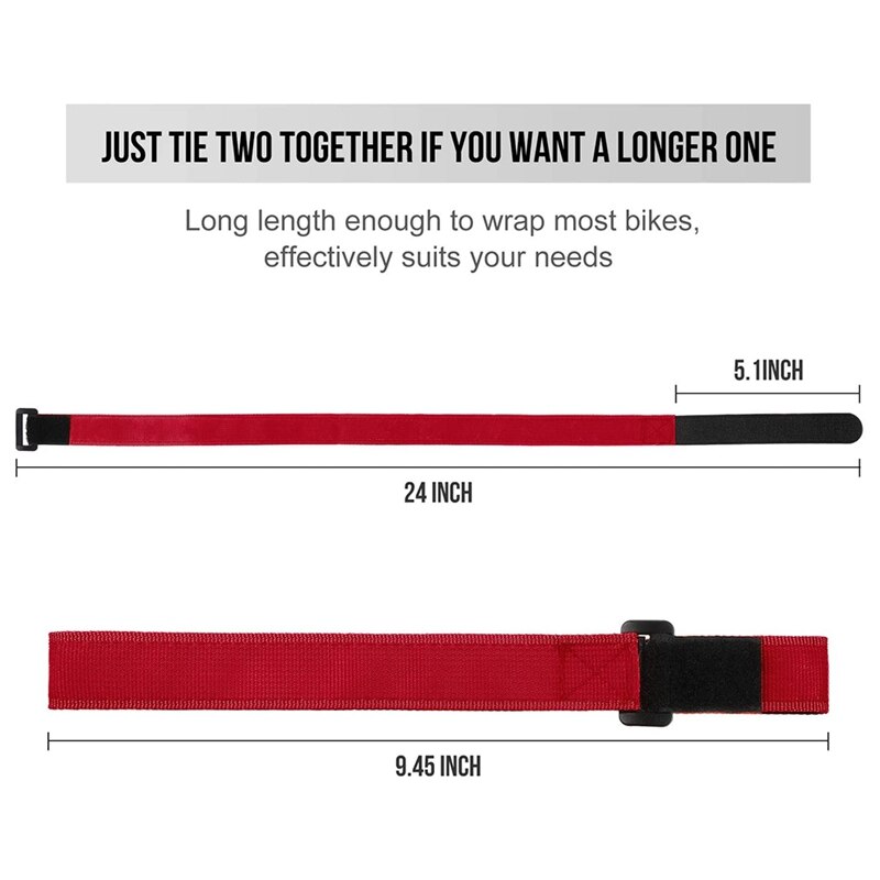 4Pcs Adjustable Bike Rack Strap Replacement Bicycl... – Grandado