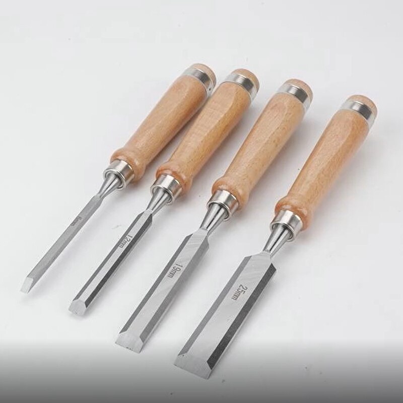 4Pcs Woodworking Chisels Set 6/12/19/25mm Wood Car... – Grandado
