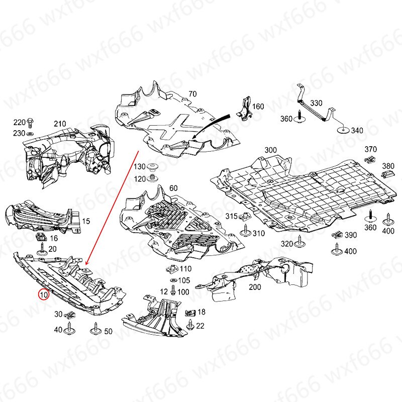Auto voorbumper lagere guard Water tank lagere gua... – Grandado