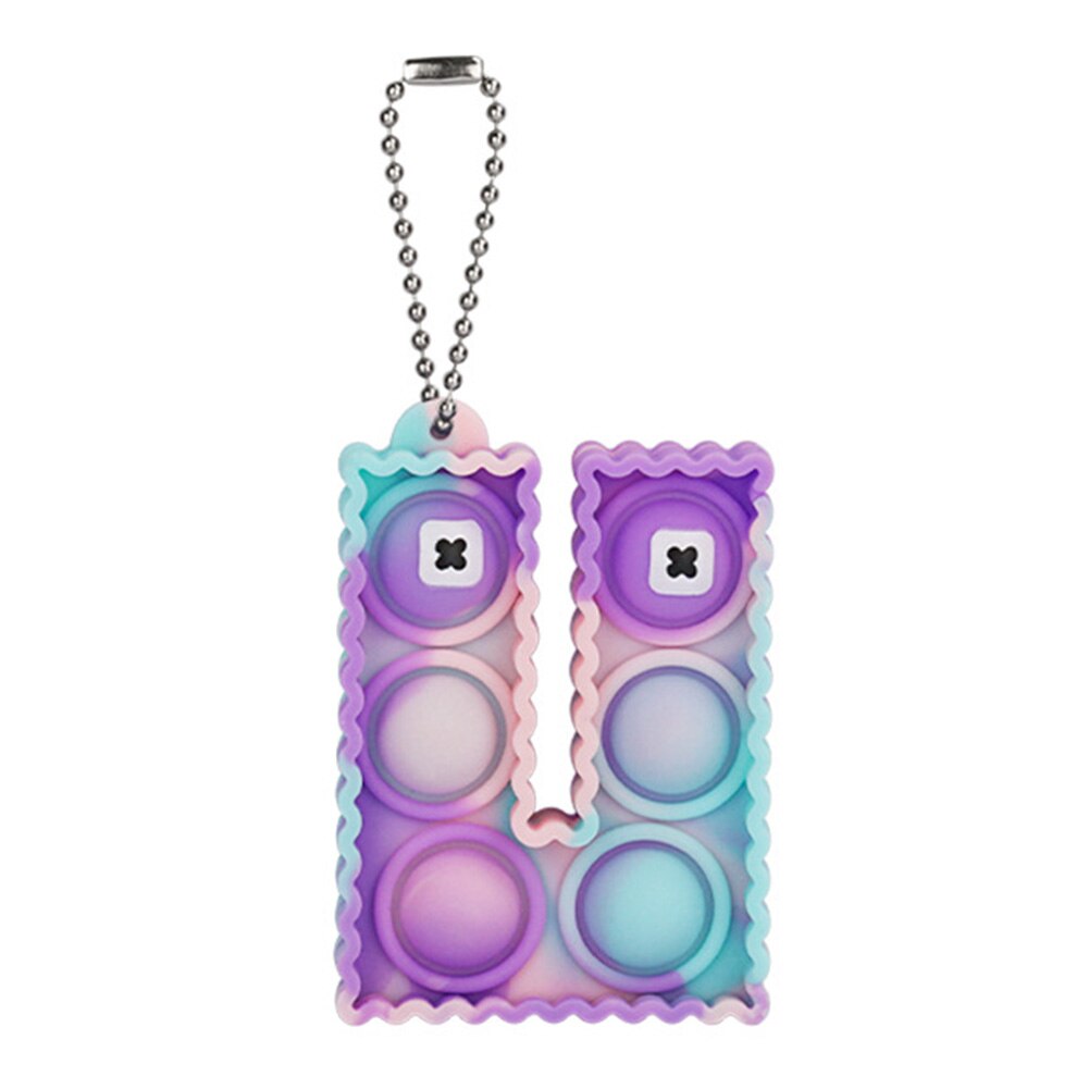 26 Letters Bubble Keychain Fidget Toys Simple Dimp... – Vicedeal