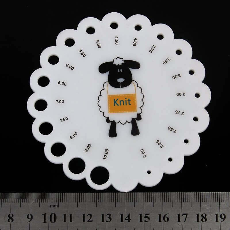 Knitting Needle Gauge Ruler – Grandado