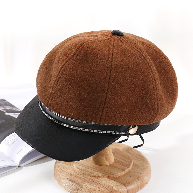 Herfst Winter Hoeden Voor Vrouwen Glas Stenen Acht... – Vicedeal