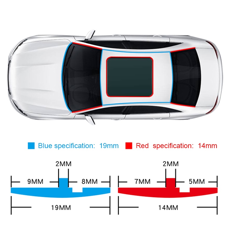14 Mm/19 Mm Auto Rubberen Afdichting Strips Auto A... – Grandado