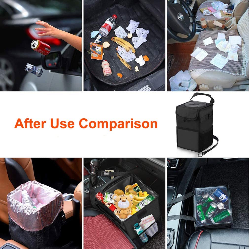Car Trash Can Bin Waterproof Portable Car Dustbin ... – Vicedeal
