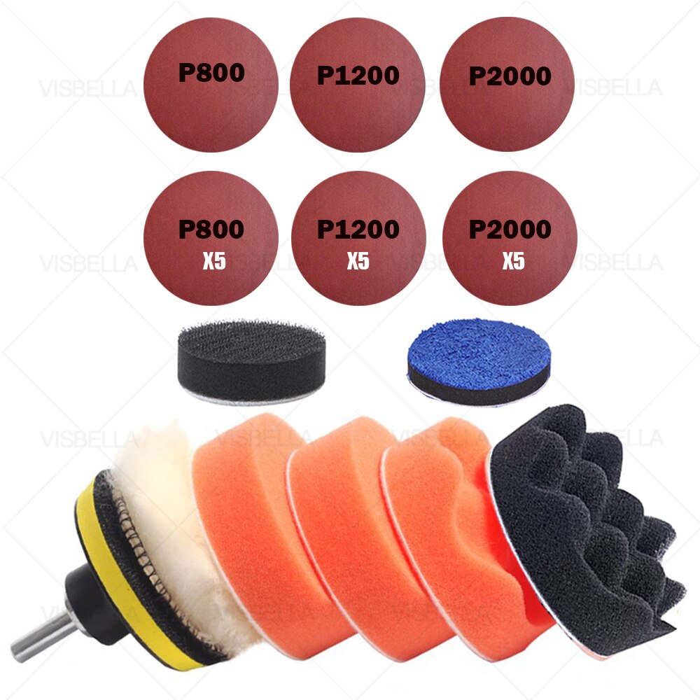 3" Car Sponge Polishing Pad Polishing Disc Bu... – Vicedeal