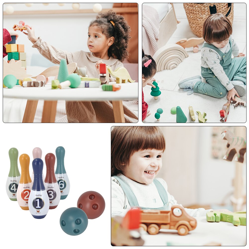 1 Set Mini Bowling Game Supplies Plastic Kid Bowli... – Grandado
