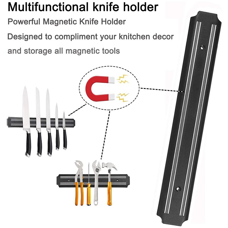 15 In Magnetic Knife Strips Knife Holder Wall Moun... – Vicedeal