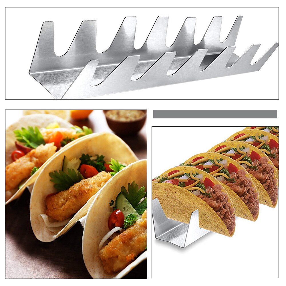 Taco Holder Stainless Steel Taco Rack Shell Taco D... – Grandado