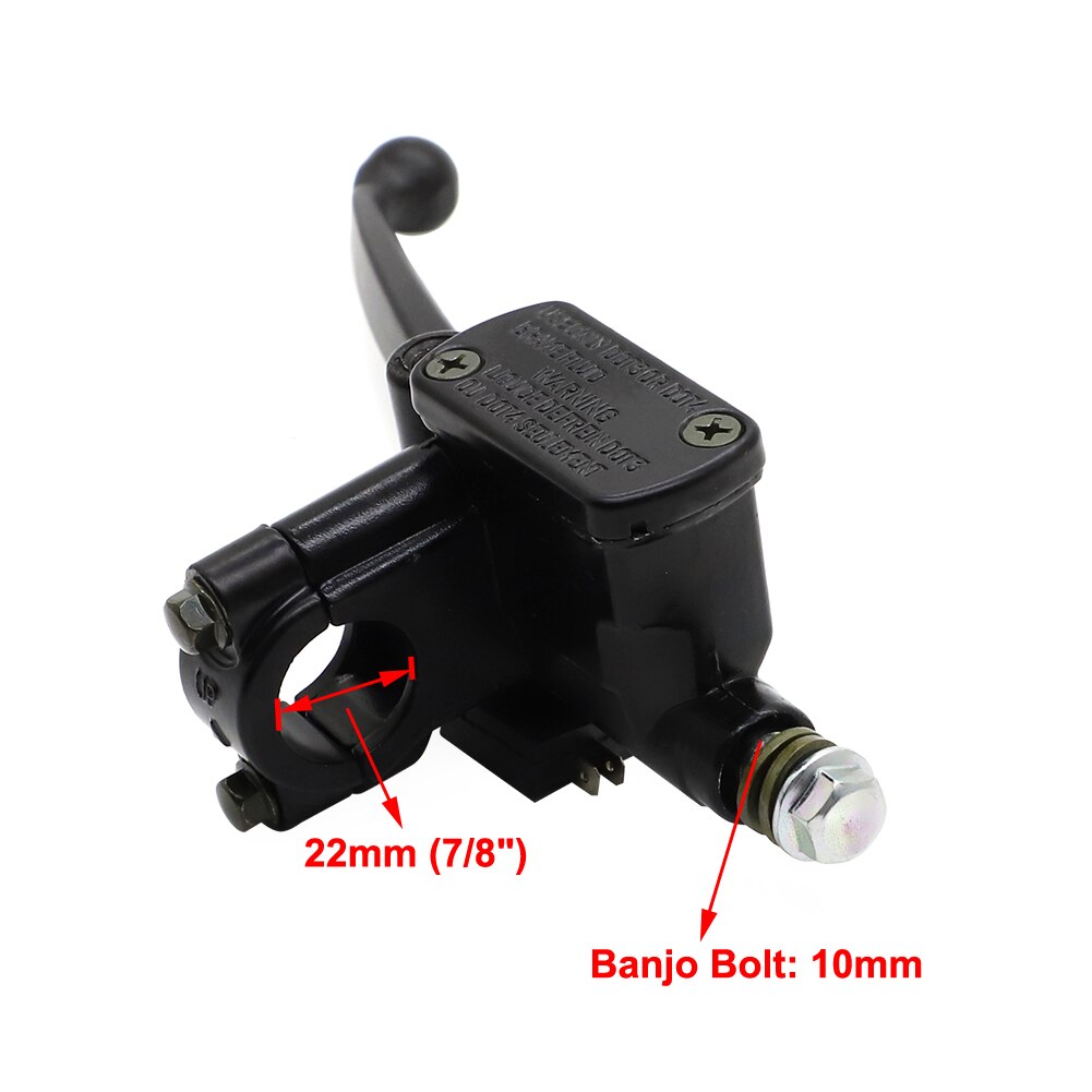 22mm 7/8 "styr venstre håndbremse hovedcylinder ba... – Grandado