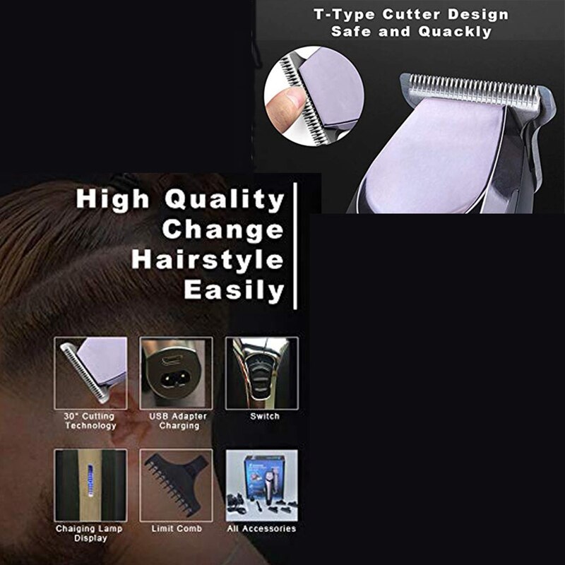 Mens Hair Trimmer USB Charging Beard Trimmer Hair ... – Grandado