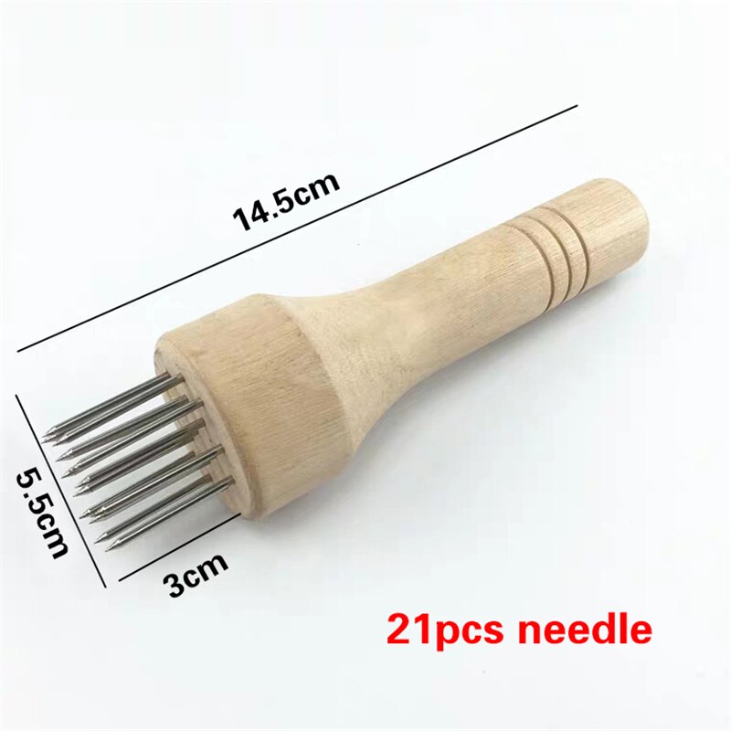 Stainless Steel Meat Needles Pounders with Wooden ... – Grandado
