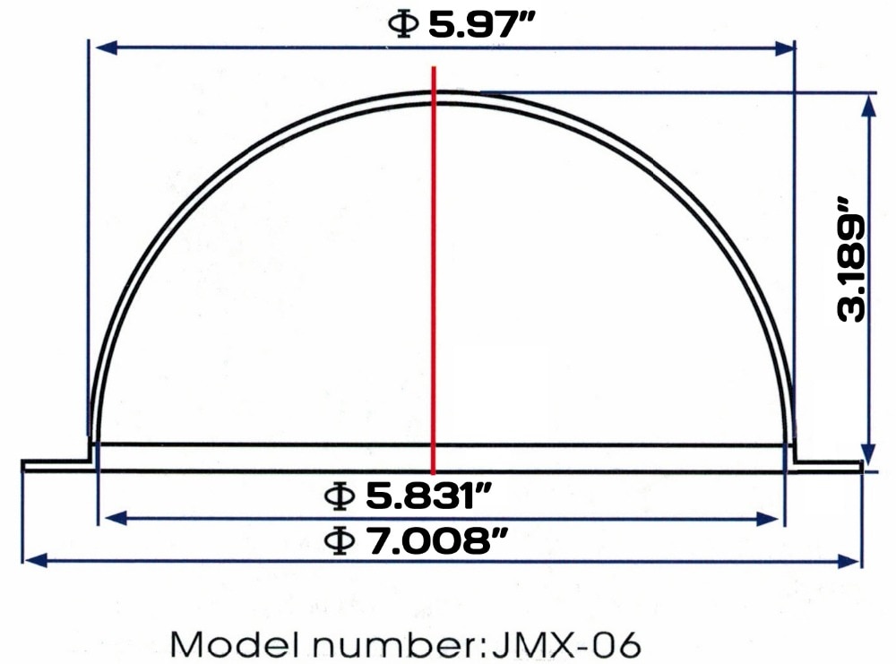 JMX 6 Inch Acrylic CCTV / GOPRO Replacement Clear ... – Vicedeal