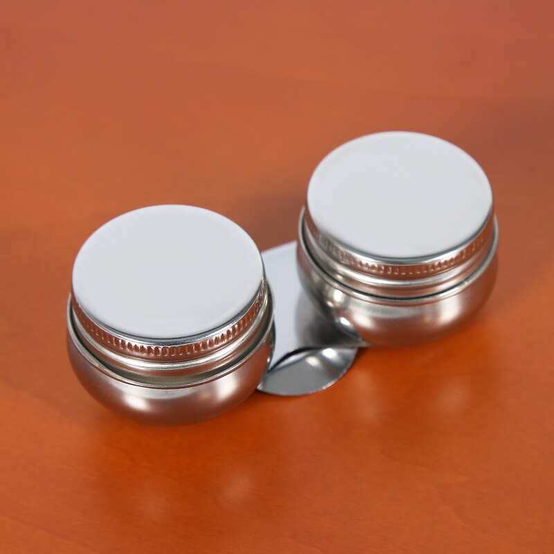 Stainless steel double hole oil pot oil paint pain... – Grandado