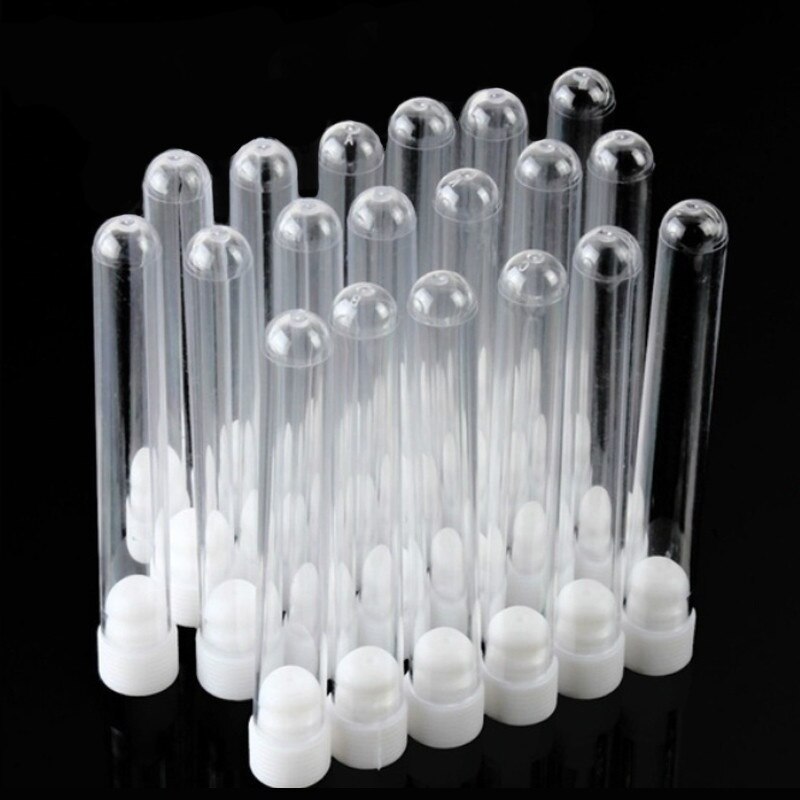 20 piezas tubo de ensayo de plástico transparente ... – Grandado