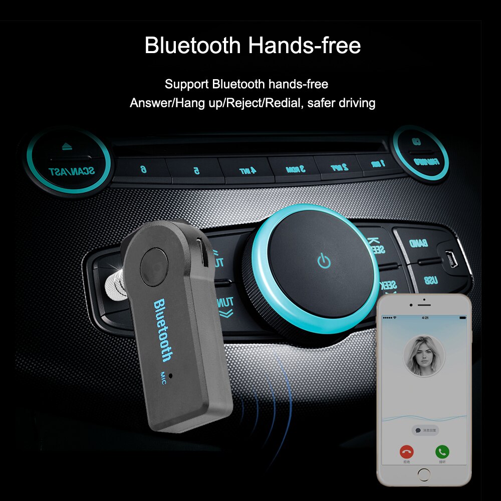Wireless Car Bluetooth Aux Receiver Adapter Blueto... – Vicedeal