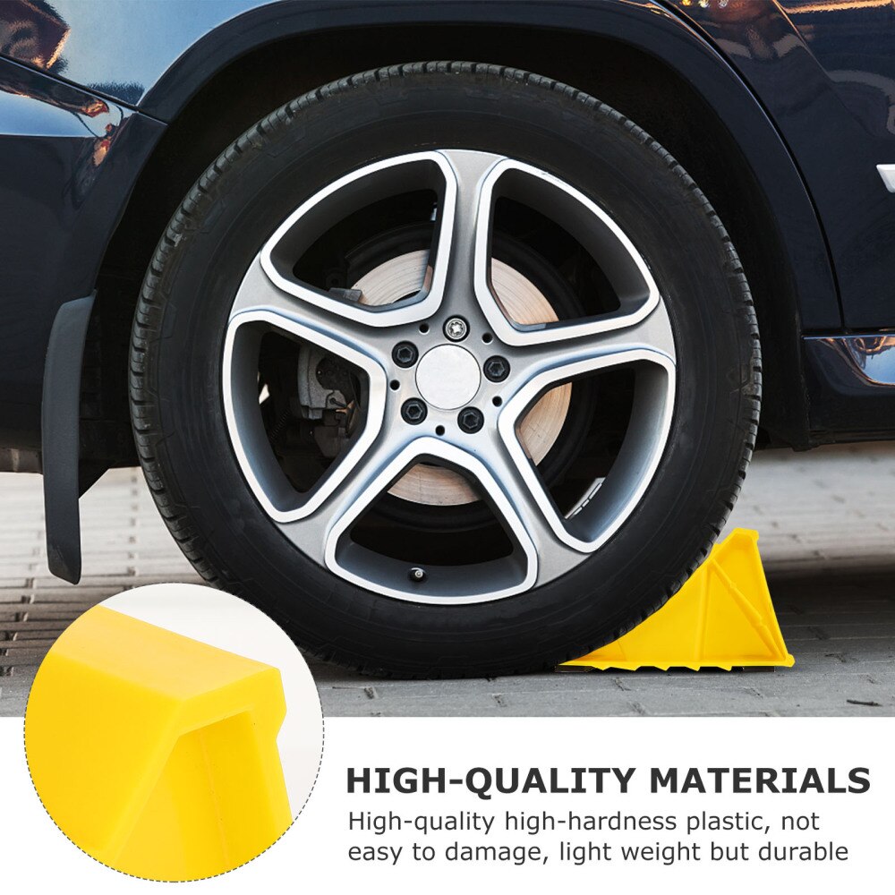 2 Pcs Wheel Chocks Skid Resist High Strength Tire ... – Vicedeal
