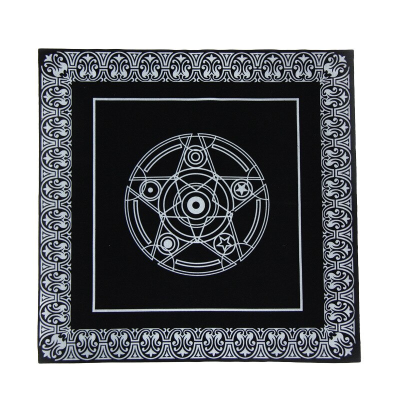 Tarot Tablecloths Divination Tablecloth Black gold... – Grandado