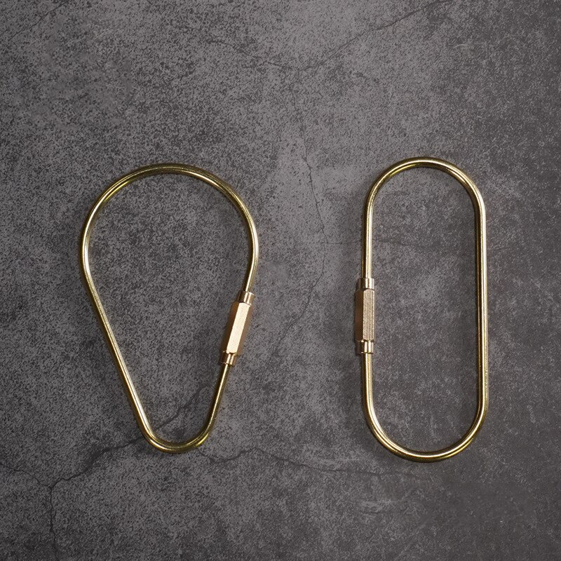 2Pcs Brass Luggage bag Key Ring Retaining Ring Cli... – Grandado